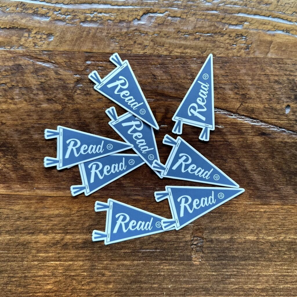 Read Pennant Sticker - Modern Mrs Darcy